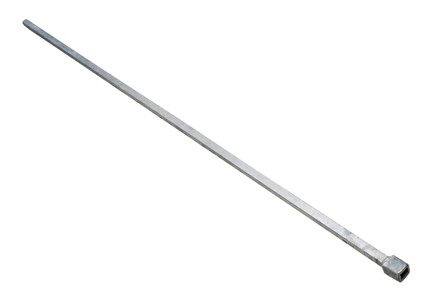 22 mm x 1300 mm spindel, firkant stål med 22 mm. hul » Kloakgods